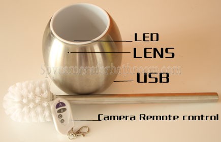 Buy New Toilet Brush Hidden Camera with Remote Controller 32GB 1080P ...