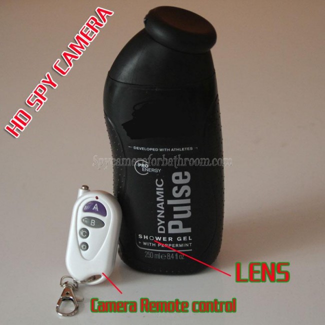 Buy Shower Spy Camera Gel Bottle 1080P Motion Detection 32GB Super Low ...